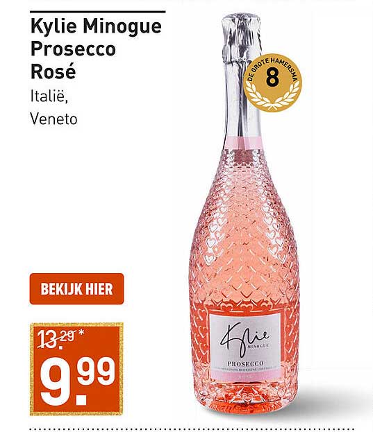 Kylie Minogue Prosecco Rosé Aanbieding bij Gall & Gall - FolderFeest.nl