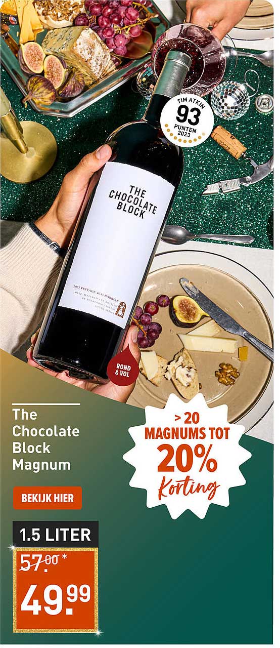 The Chocolate Block Magnum Aanbieding bij Gall & Gall - FolderFeest.nl