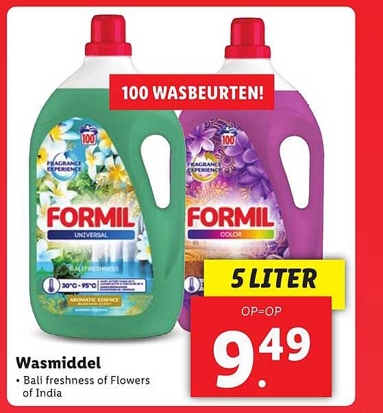 Formil Universal Formil Color Wasmiddel Aanbieding bij Lidl ...