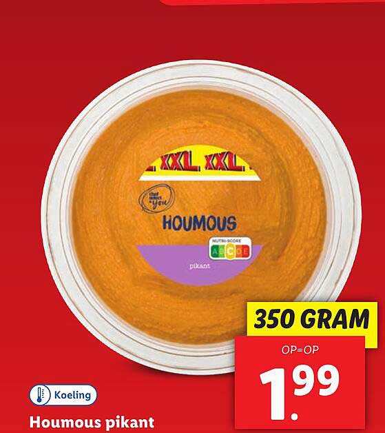 Houmous Pikant Aanbieding bij Lidl - FolderFeest.nl