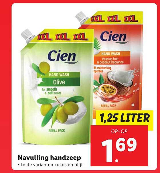 Navulling Handzeep aanbieding bij Lidl