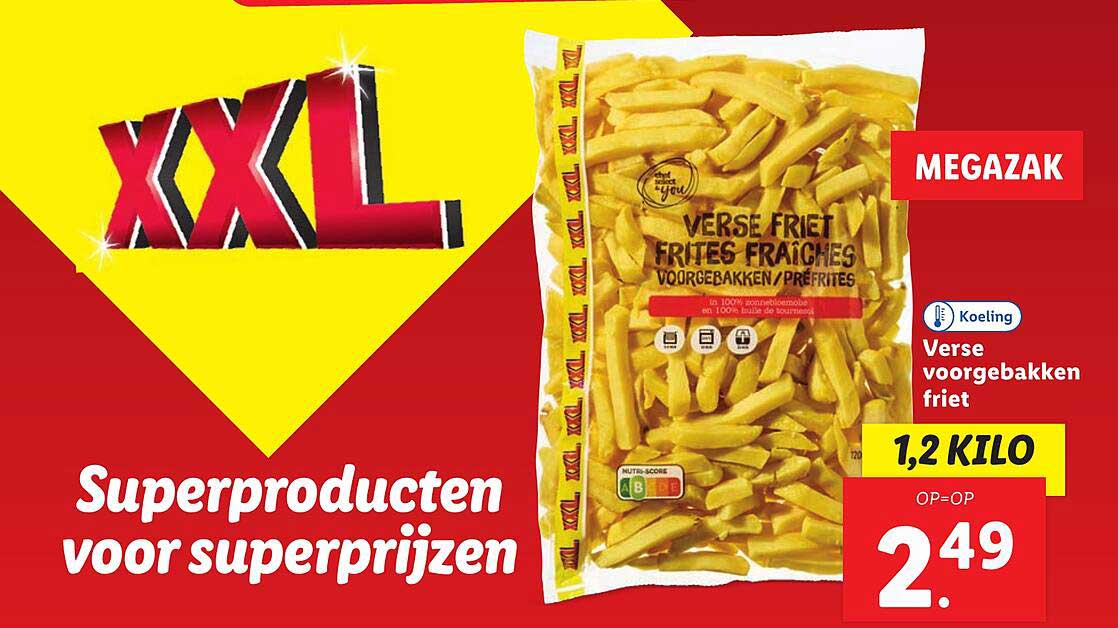 Verse Voorgebakken Friet Aanbieding bij Lidl - FolderFeest.nl