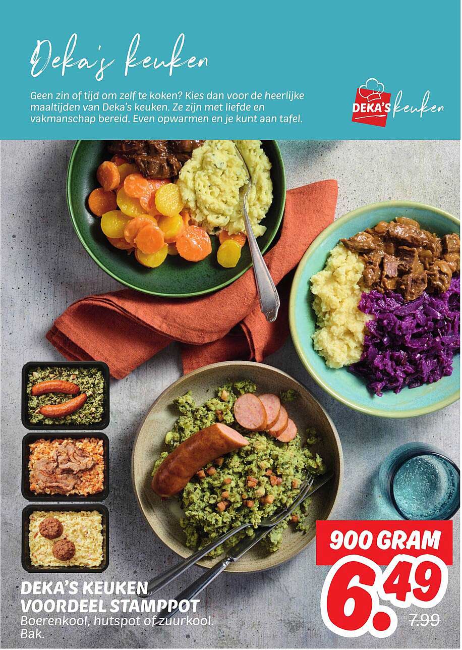 Deka's Keuken Voordeel Stamppot Boerenkool, Hutspot Of Zuurkool ...