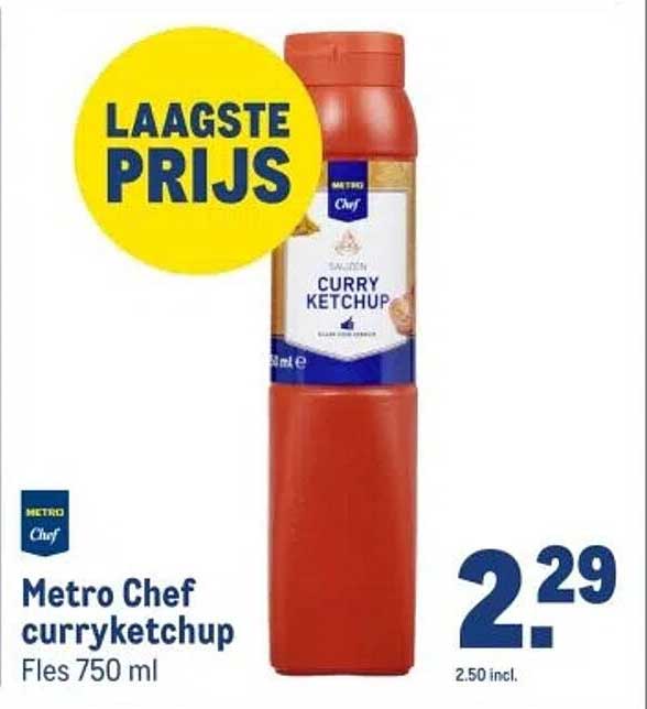 Metro Chef Curry-Ketchup Aanbieding bij Makro - FolderFeest.nl