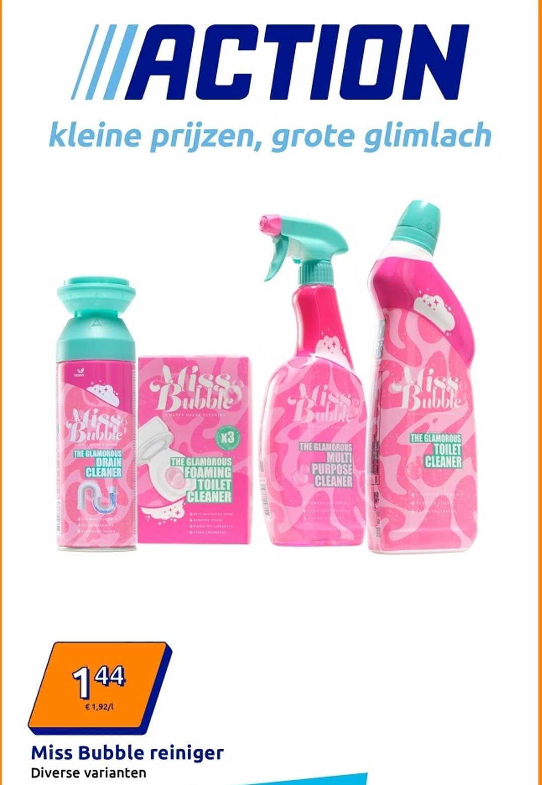 Miss Bubble Reiniger Aanbieding bij Action - FolderFeest.nl