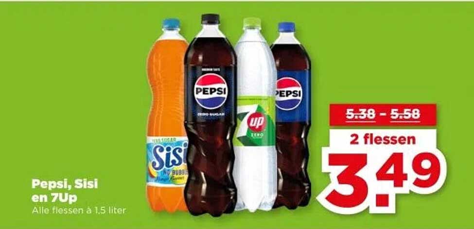 Pepsi, Sisi En 7Up Aanbieding bij PLUS - FolderFeest.nl