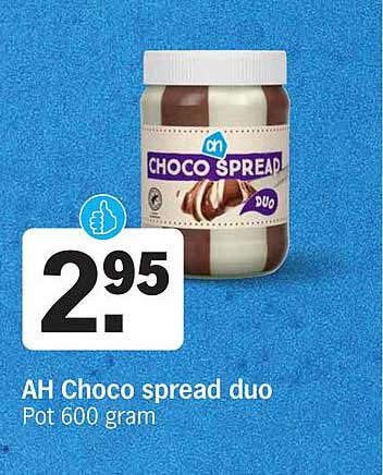 Ah Choco Spread Duo Aanbieding bij Albert Heijn - FolderFeest.nl
