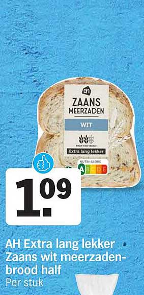 Ah Extra Lang Lekker Zaanse Wit Meerzaden-Brood Half Aanbieding bij ...