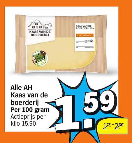 Alle Ah Kaas Van De Boerderij Aanbieding bij Albert Heijn - FolderFeest.nl
