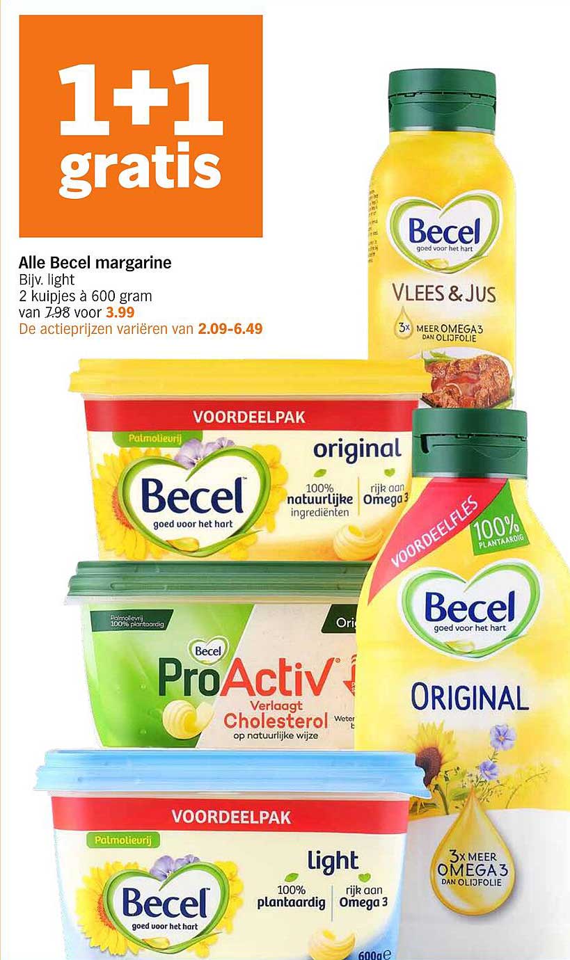 Alle Becel Margarine Aanbieding bij Albert Heijn - FolderFeest.nl