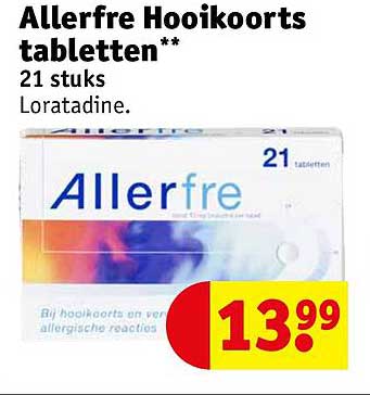 Allerfre Hooikoorts Tabletten** Aanbieding bij Kruidvat - FolderFeest.nl