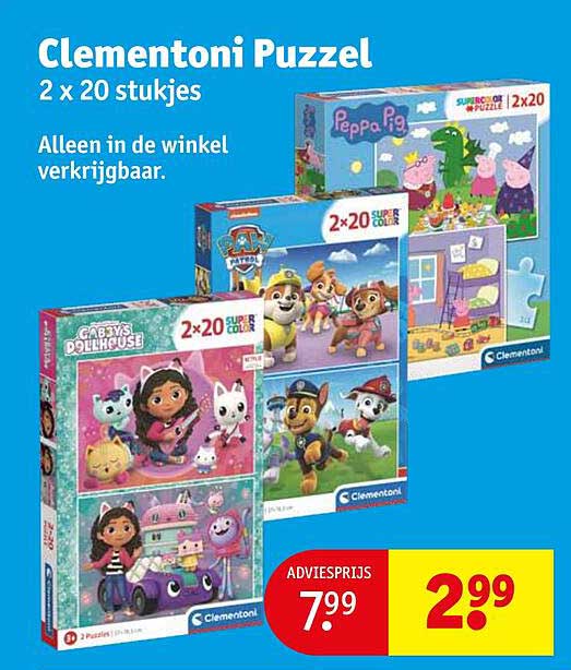 Clementoni Puzzel Aanbieding bij Kruidvat - FolderFeest.nl