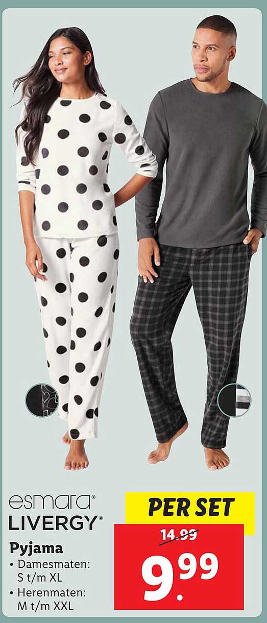 Esmará Livergy Pyjama Aanbieding bij Lidl - FolderFeest.nl