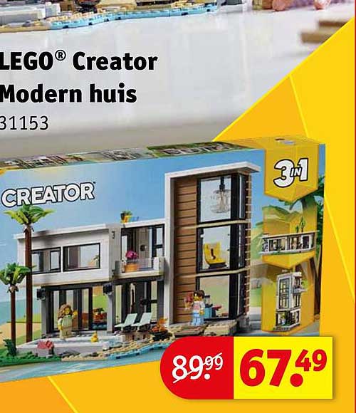 Lego® Creator Modern Huis aanbieding bij Kruidvat