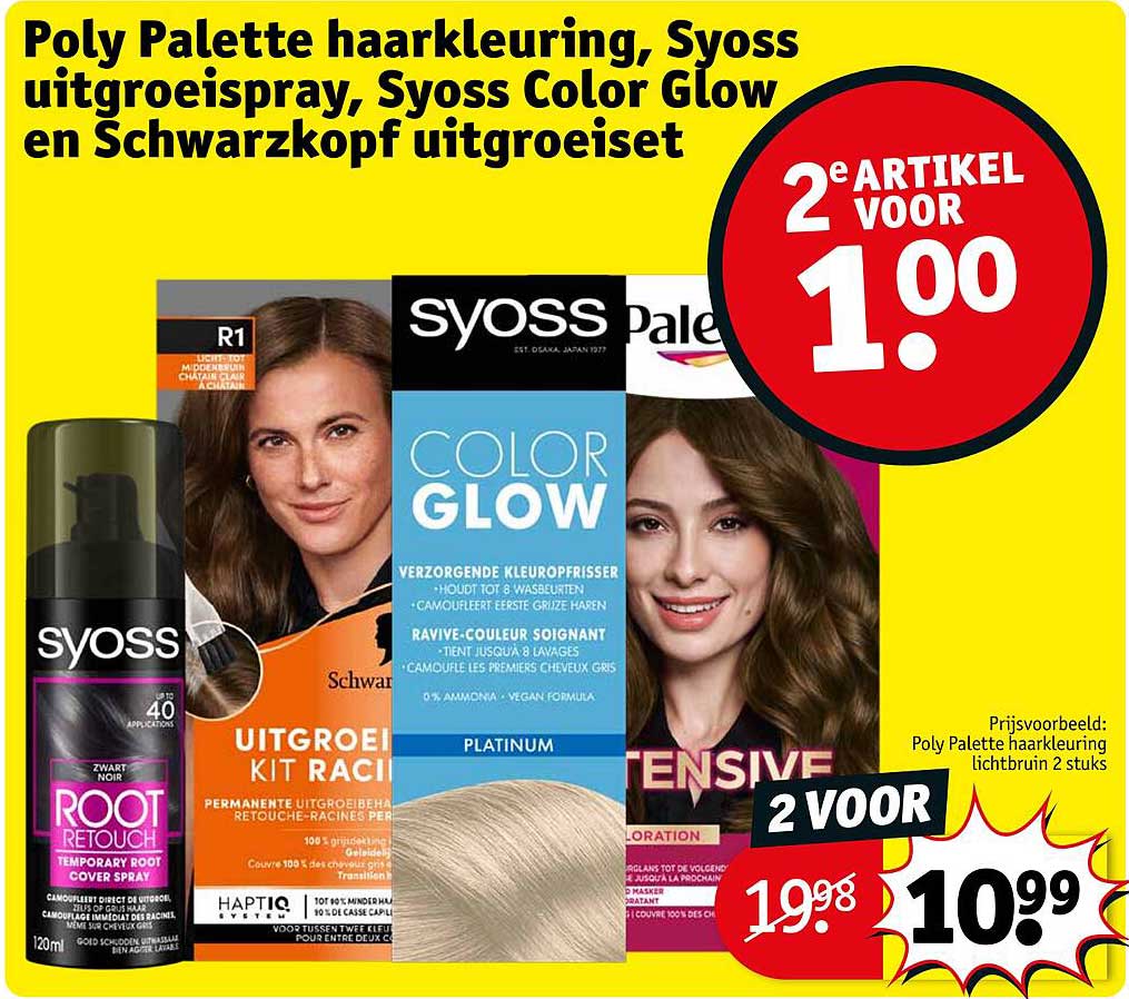 Poly Palette Haarkleuring, Syoss Uitgroeispray, Syoss Color Glow En ...