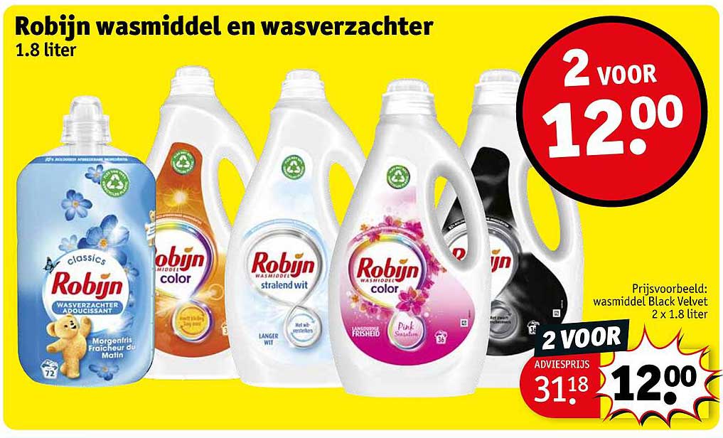 Robijn Wasmiddel En Wasverzachter Aanbieding bij Kruidvat - FolderFeest.nl