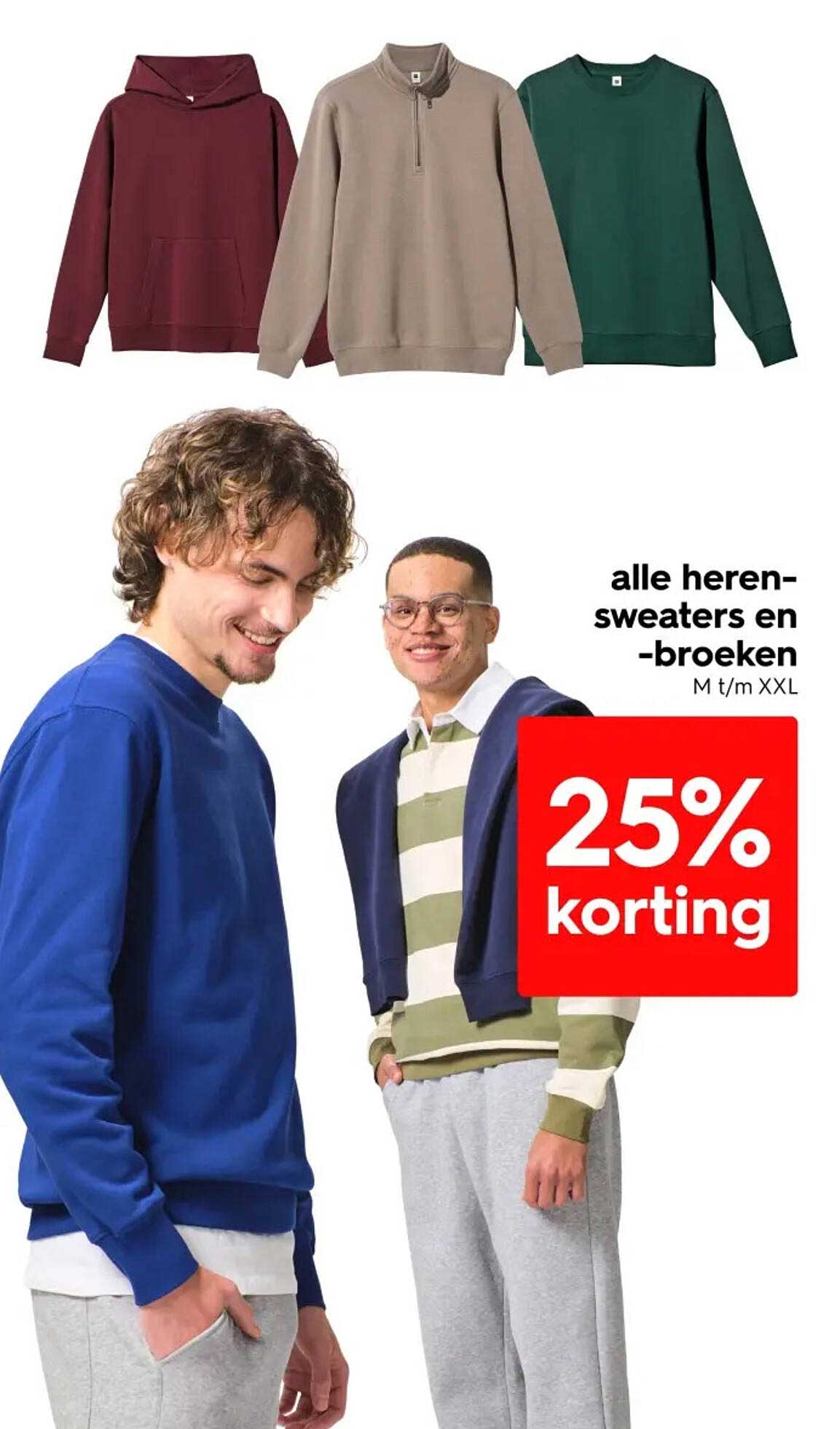 Alle Heren-Sweaters En -Broeken Aanbieding bij HEMA - FolderFeest.nl