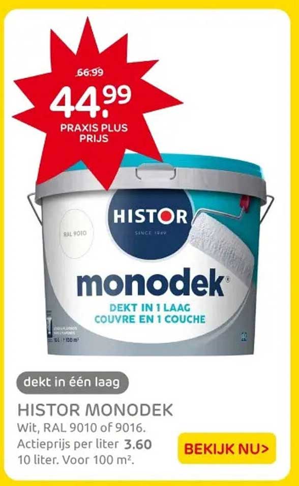 Histor Monodek Aanbieding bij Praxis - FolderFeest.nl