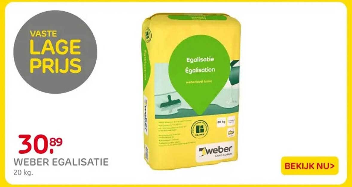 Weber Egalisatie Aanbieding bij Praxis - FolderFeest.nl