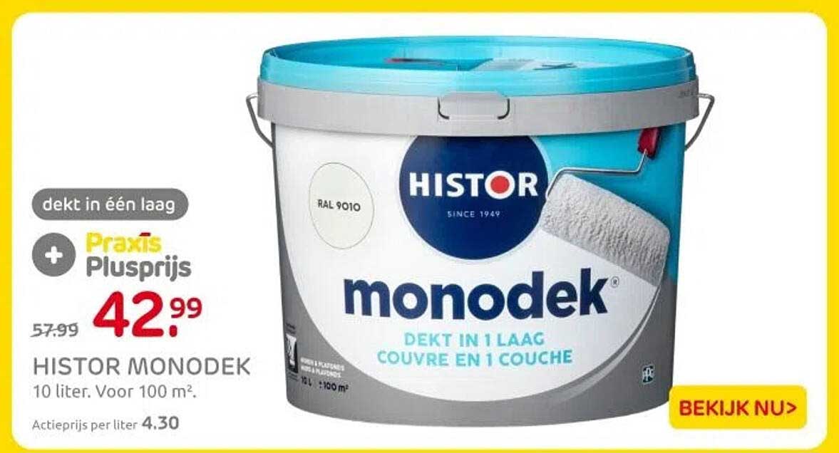 Histor Monodek aanbieding bij Praxis