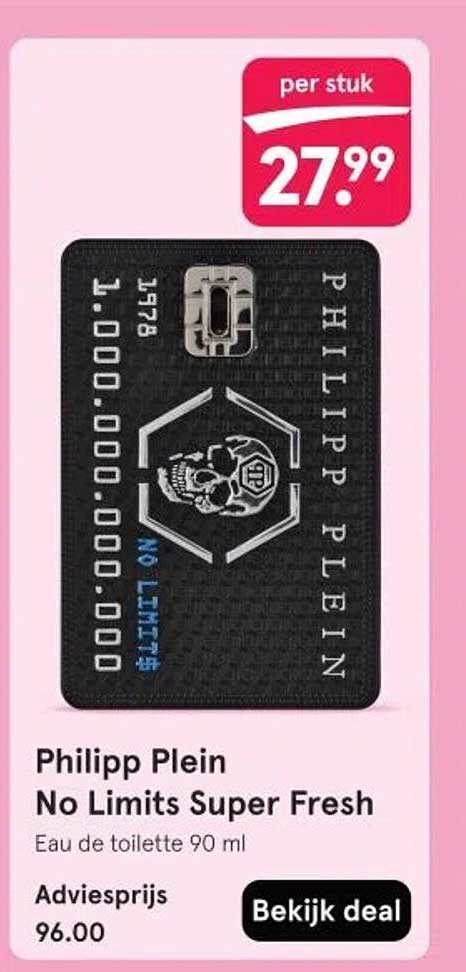 Philipp Plein No Limits Super Fresh Aanbieding bij Etos - FolderFeest.nl