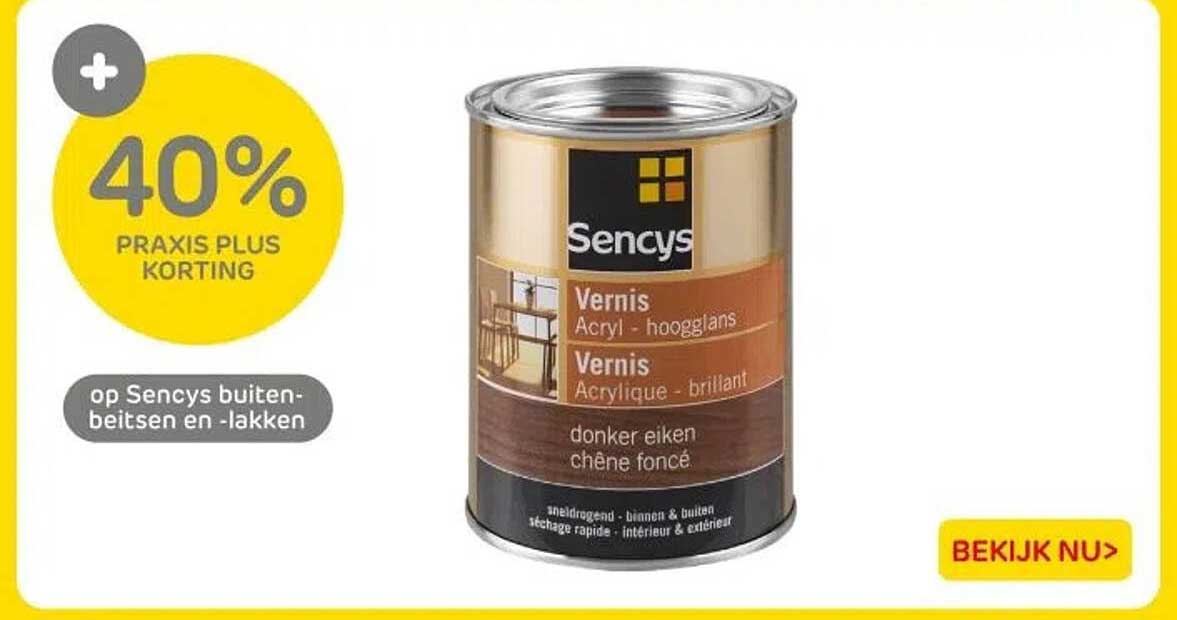 Sencys Vernis Acryl - Hoogglans aanbieding bij Praxis