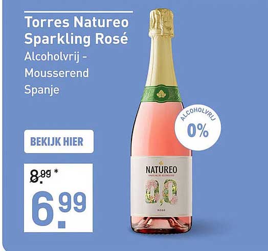 Torres Natureo Sparkling Rosé aanbieding bij Gall & Gall