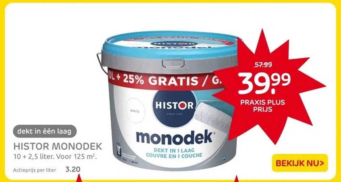 Histor Monodek Aanbieding bij Praxis - FolderFeest.nl