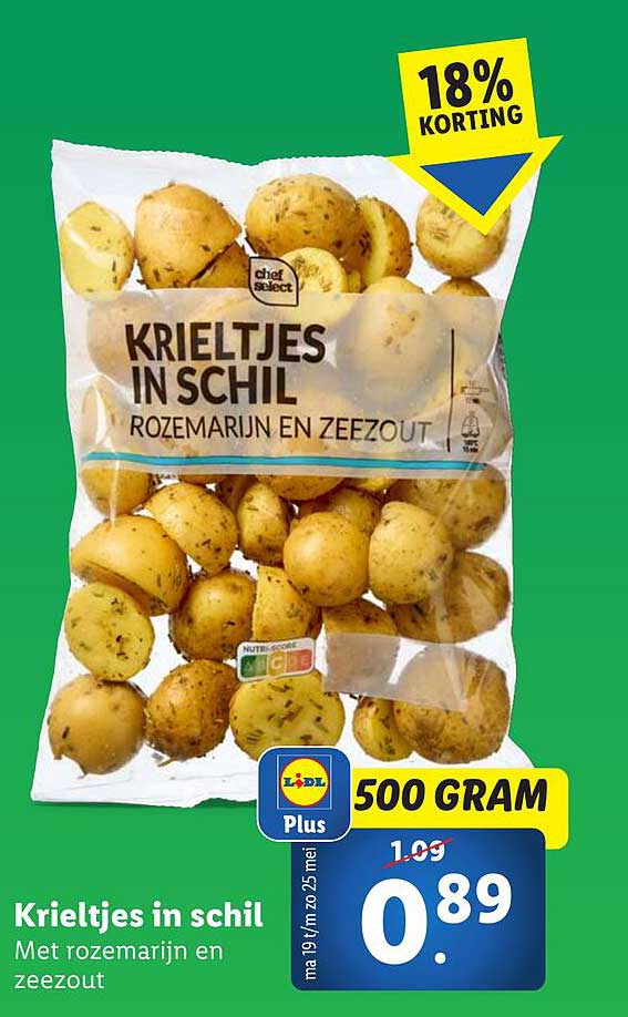 Krieltjes In Schil Met Rozemarijn En Zeezout Aanbieding bij Lidl ...