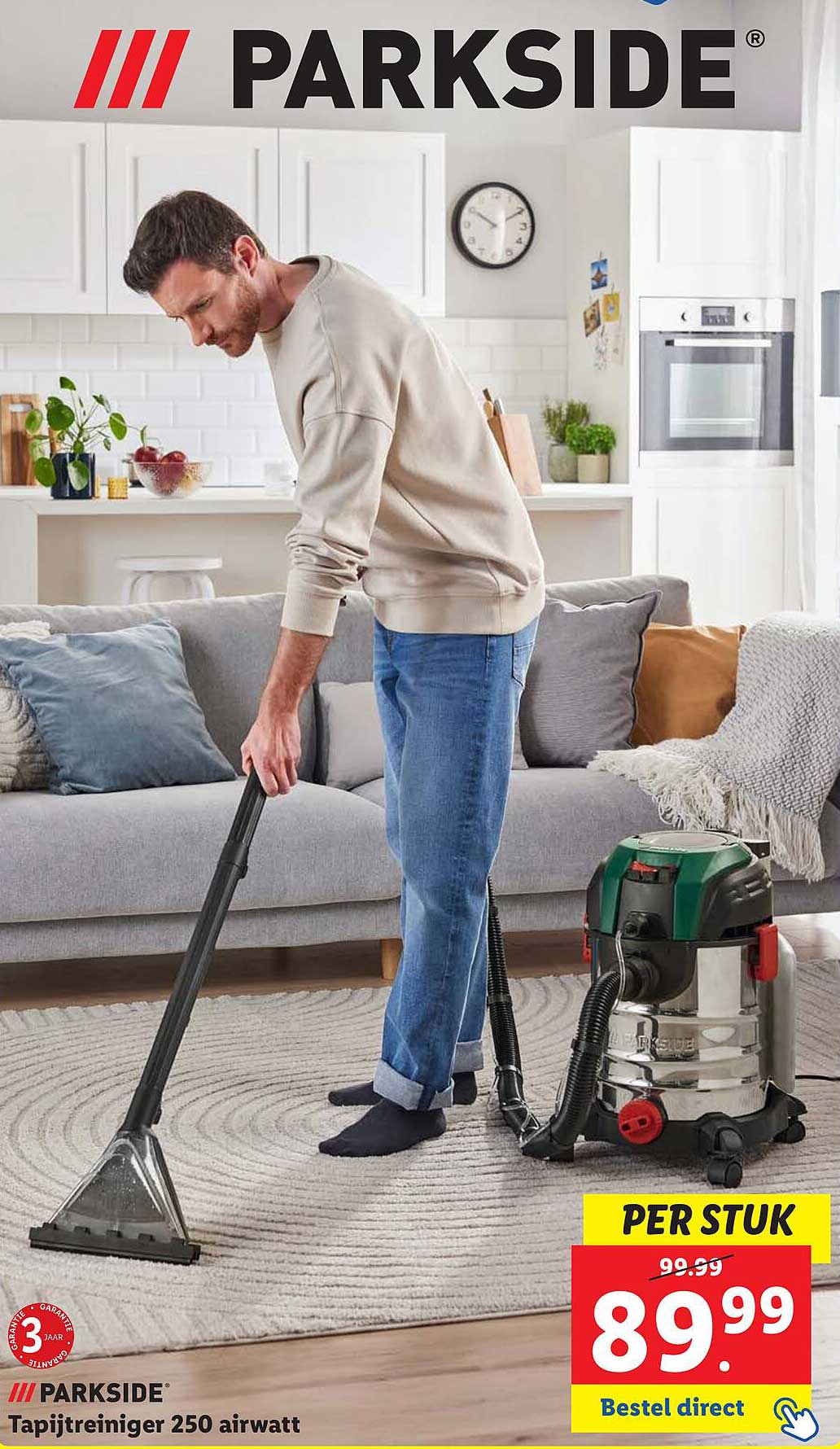 Parkside Tapijtreiniger 250 Airwatt aanbieding bij Lidl