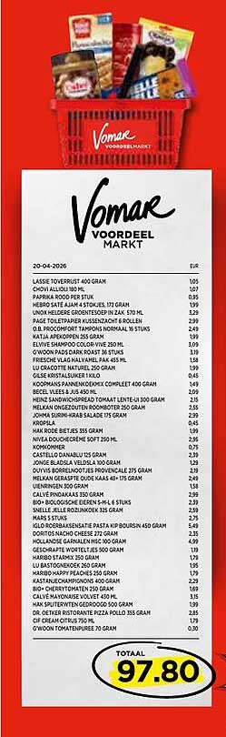 Vomar Voordeelmarkt Aanbieding bij Vomar - FolderFeest.nl