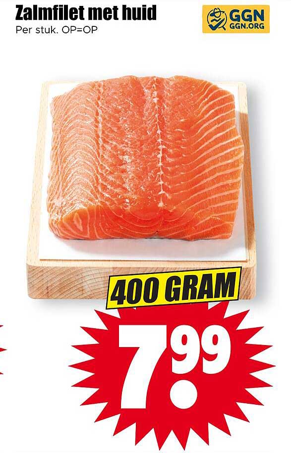 Zalmfilet Met Huid Aanbieding bij Dirk - FolderFeest.nl
