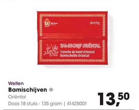 Welten Bamischijven Aanbieding bij HANOS - FolderFeest.nl