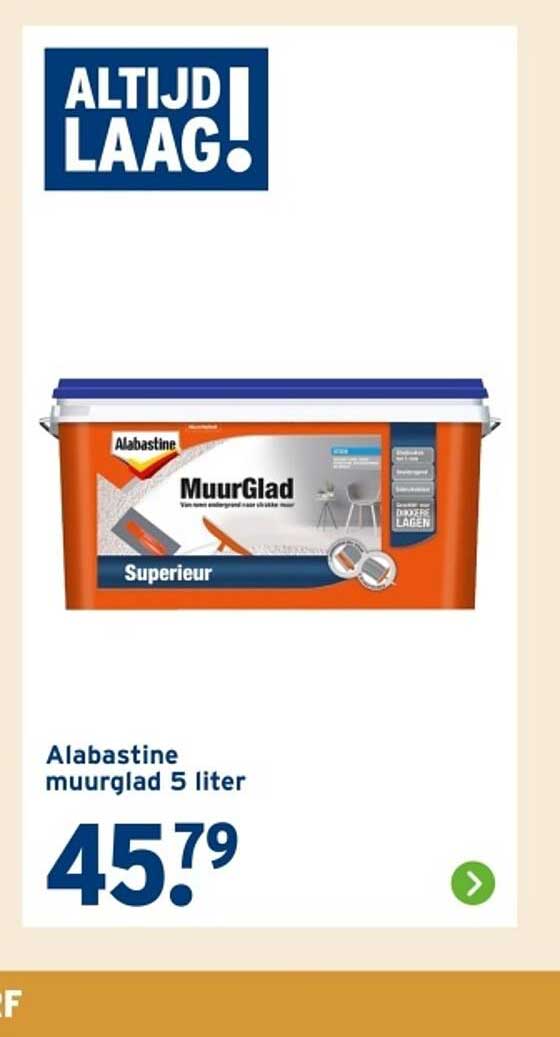 Alabastine Muurglad aanbieding bij GAMMA