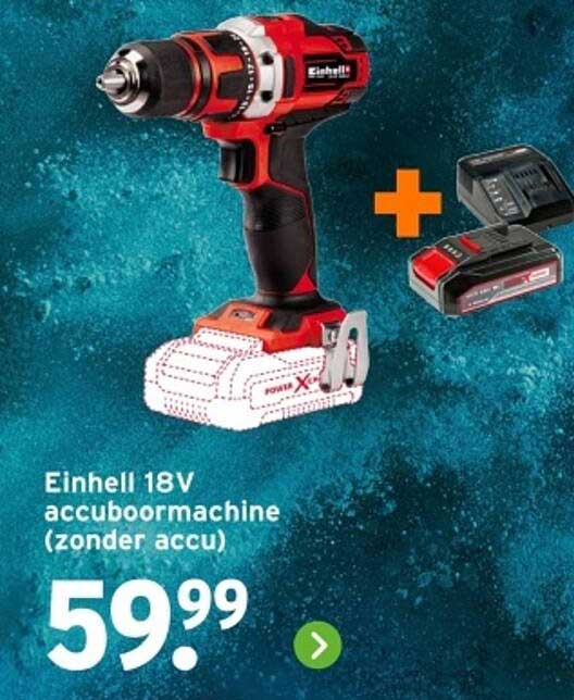 Einhell 18V Accuboormachine (Zonder Accu) aanbieding bij GAMMA