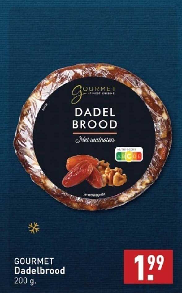 Gourmet Dadelbrood Aanbieding bij ALDI - FolderFeest.nl