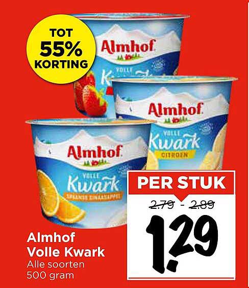 Almhof Volle Kwark aanbieding bij Vomar