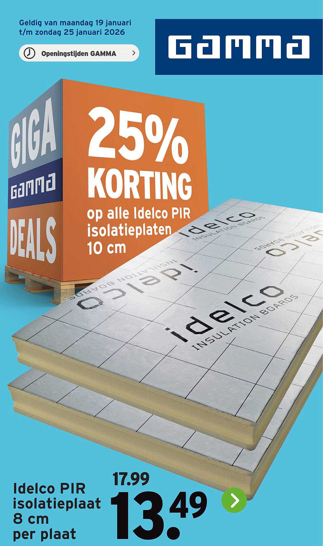 25% Korting Op Alle Idelco Pir Isolatieplaten 10 Cm Aanbieding bij ...