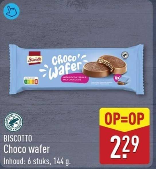 Choco Wafer Aanbieding bij ALDI - FolderFeest.nl