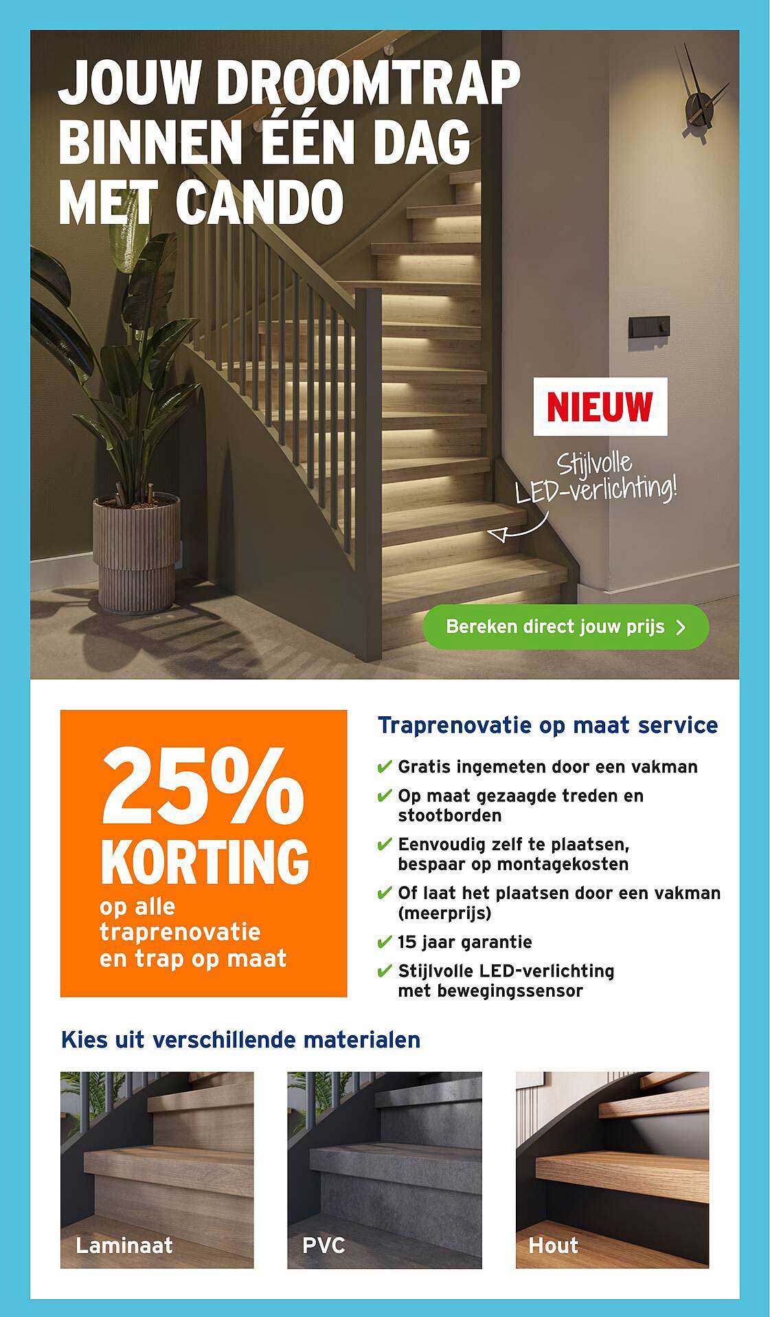 Jouw Droomtrap Binnen Één Dag Met Cando Aanbieding bij GAMMA ...