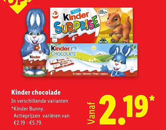 Kinder Chocolade Aanbieding bij Lidl - FolderFeest.nl