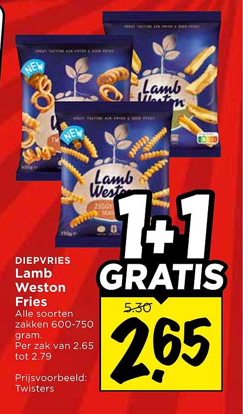 Lamb Weston Fries Aanbieding bij Vomar - FolderFeest.nl
