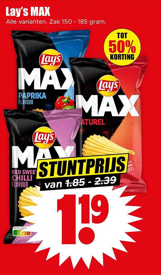 Lay's Max Aanbieding bij Dirk - FolderFeest.nl