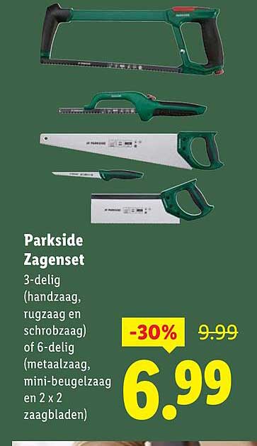 Parkside Zagenset 3-Delig (Handzaag, Rugzaag En Schrobzaag) Of 6-Delig ...