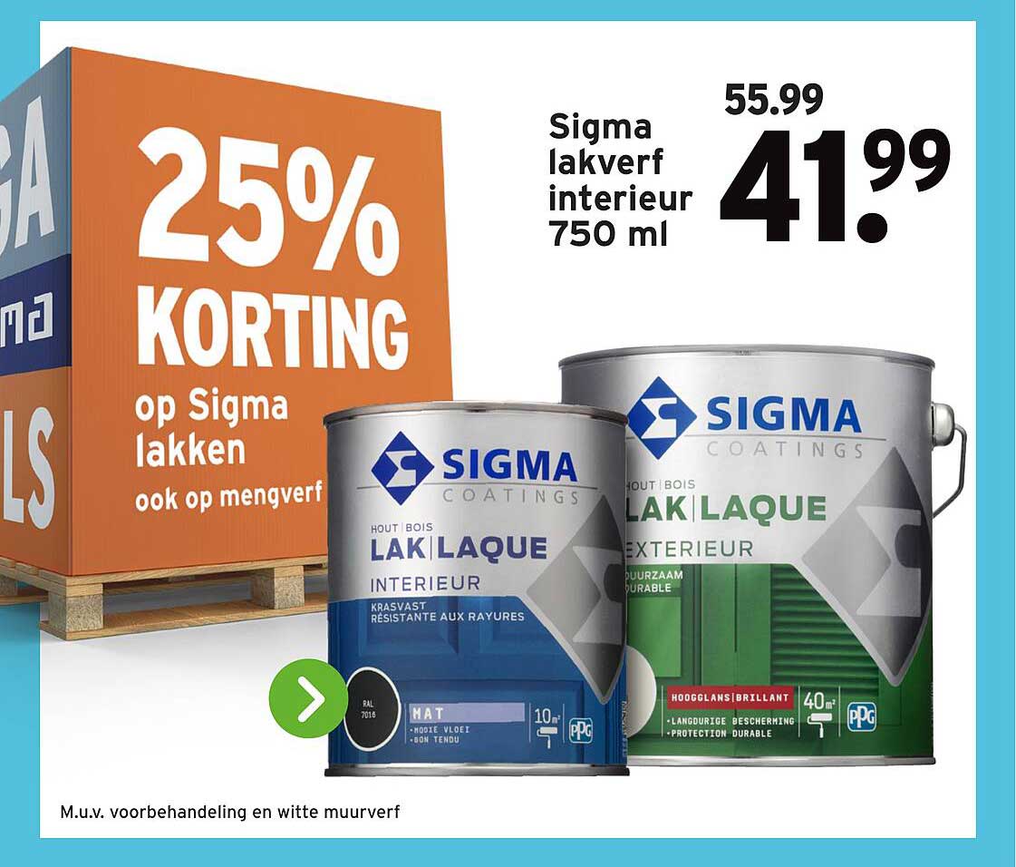 Sigma Lakverf Interieur 750 Ml Aanbieding bij GAMMA - FolderFeest.nl