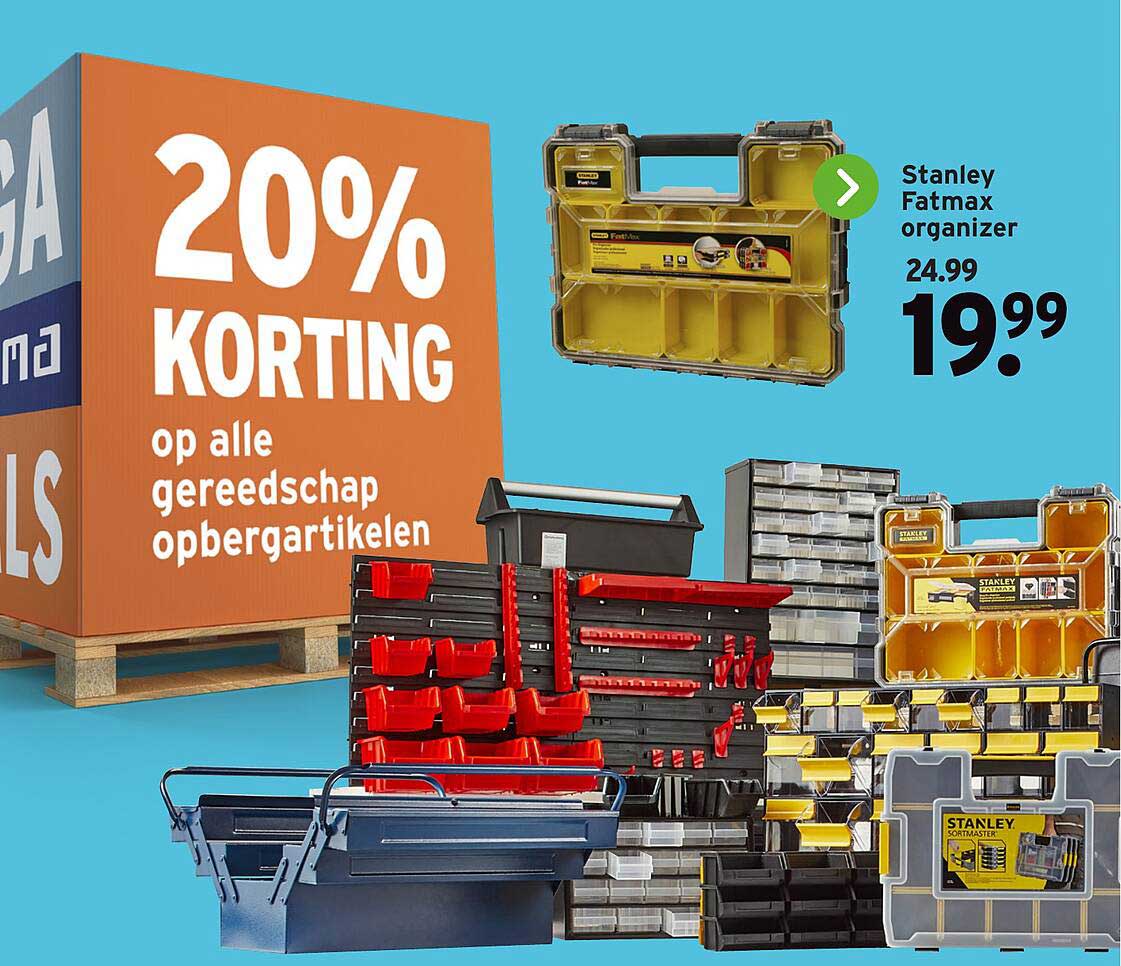 Stanley Fatmax Organizer Aanbieding bij GAMMA - FolderFeest.nl