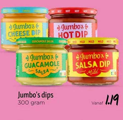Jumbo's Dips Aanbieding bij Jumbo - FolderFeest.nl