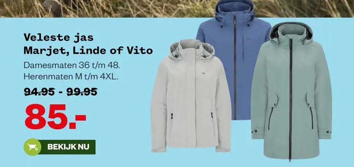 Veleste Jas Marjet, Linde Of Vito Aanbieding bij Welkoop - FolderFeest.nl