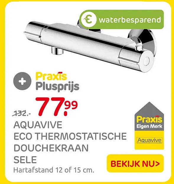 Aquavive Eco Thermostatische Douchekraan Sele Aanbieding bij Praxis ...