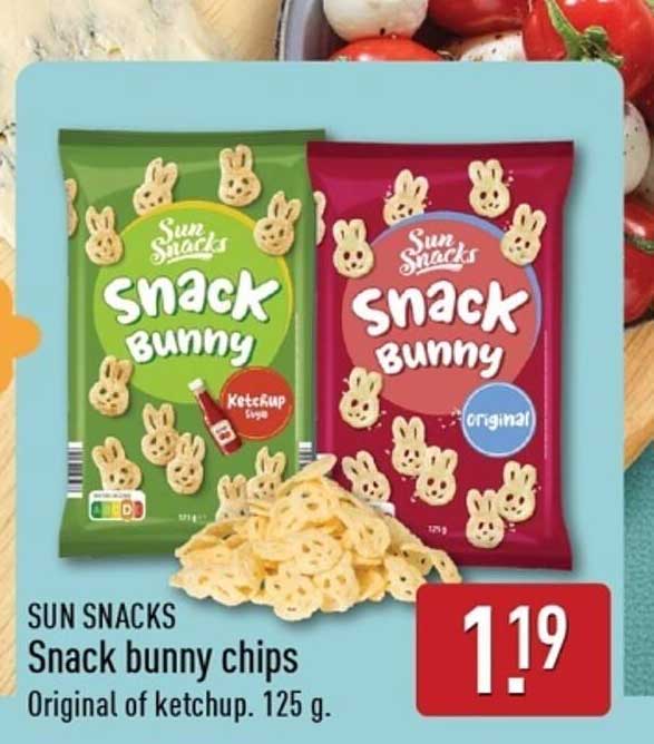 Snack Bunny Chips Aanbieding bij ALDI - FolderFeest.nl